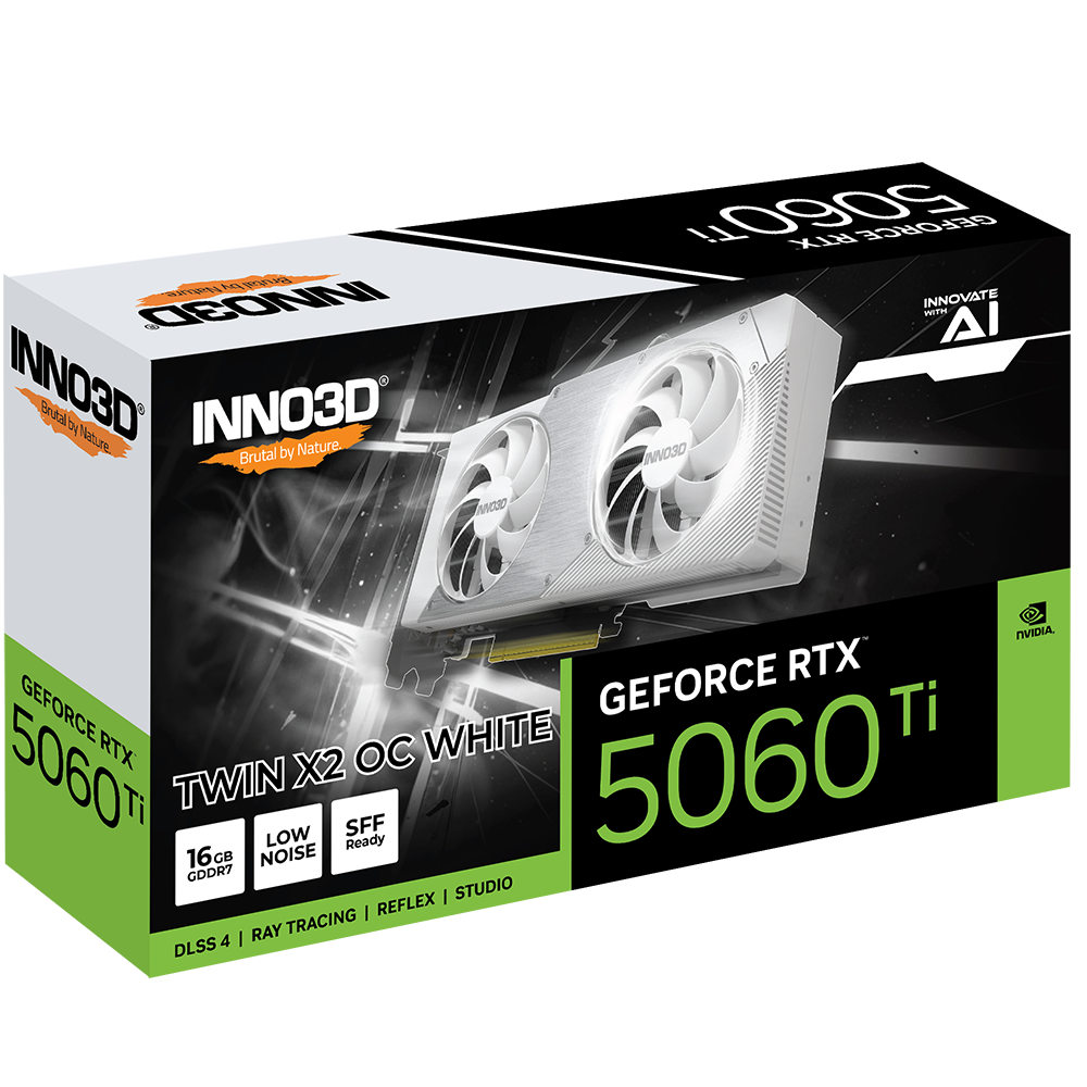 Buy INNO3D GeForce RTX 5060 Ti Twin X2 OC White 16GB Nvidia Graphic Card | EliteHubs.com