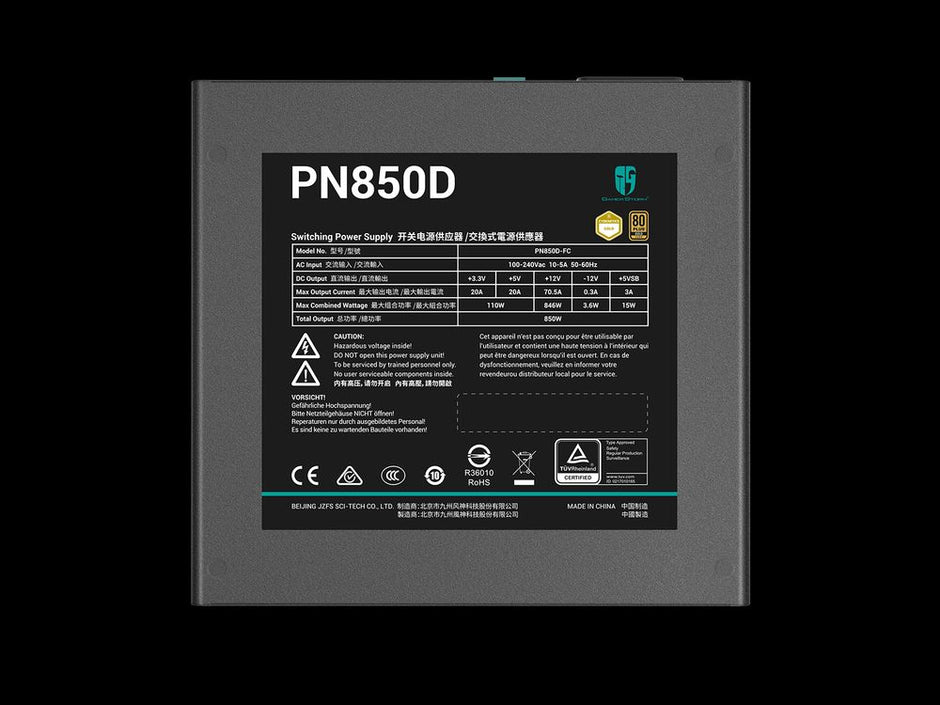 Buy DEEPCOOL Gamer Storm PN850D 850W 80+ Gold Non Modular ATX 3.1 Power Supply | EliteHubs.com