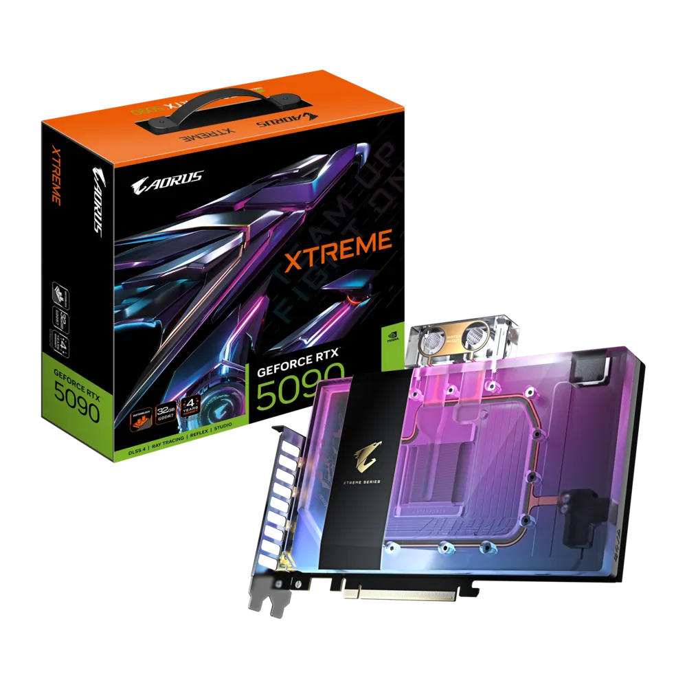 Buy GIGABYTE Aorus GeForce RTX 5090 Xtreme Waterforce WB 32GB NVIDIA ...