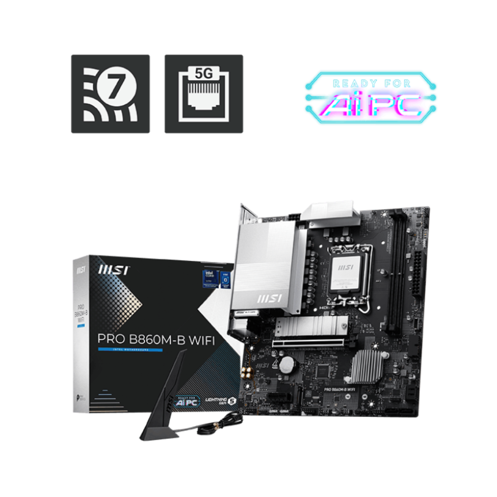 Buy MSI Pro B860M-B Wifi7 DDR5 Intel Motherboard | Elitehubs.com– EliteHubs
