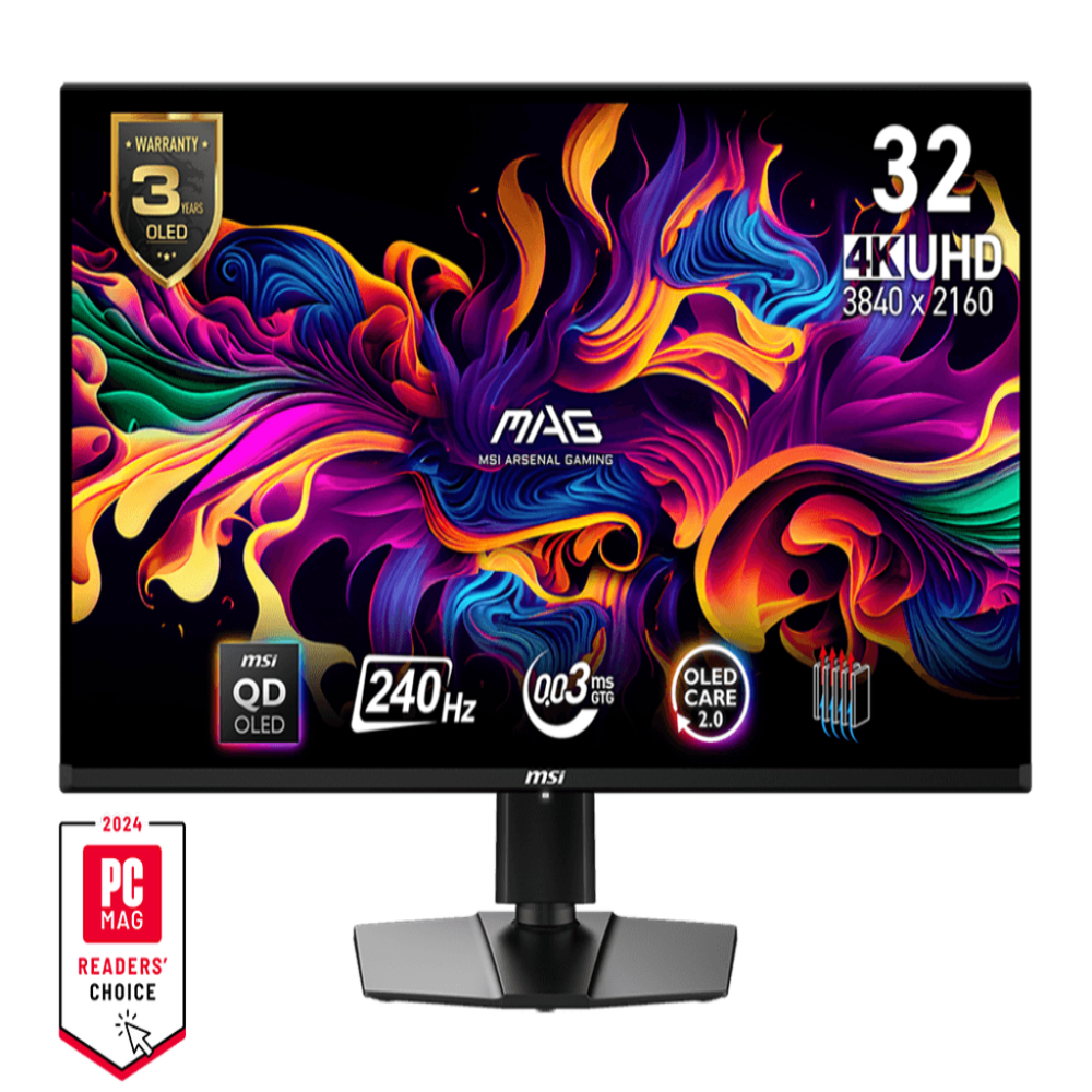 Buy MSI MAG 321UPX QD 32 Inch 4K UHD QLED 240Hz 138.2% SRGB 0.03ms ...