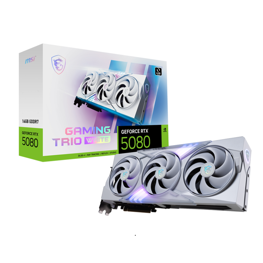 Buy MSI GeForce RTX 5080 Gaming Trio White 16GB NVIDIA Graphic Card ...