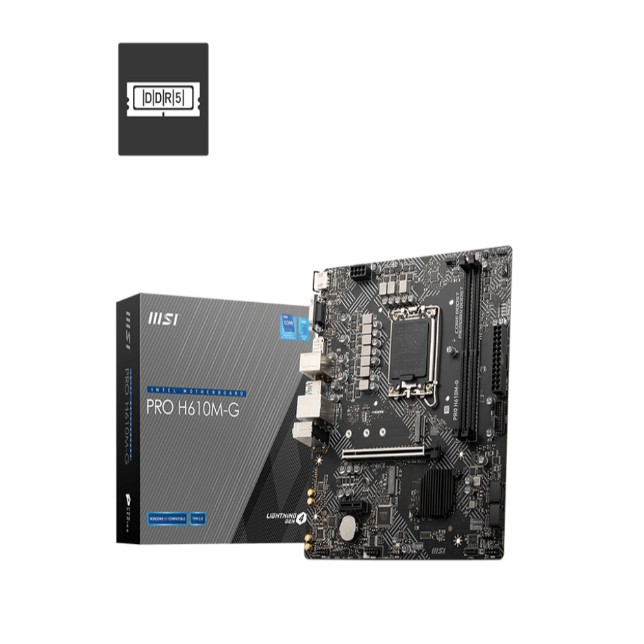 Buy MSI Pro H610M-G Wifi DDR5 Intel Motherboard | Elitehubs.com– EliteHubs