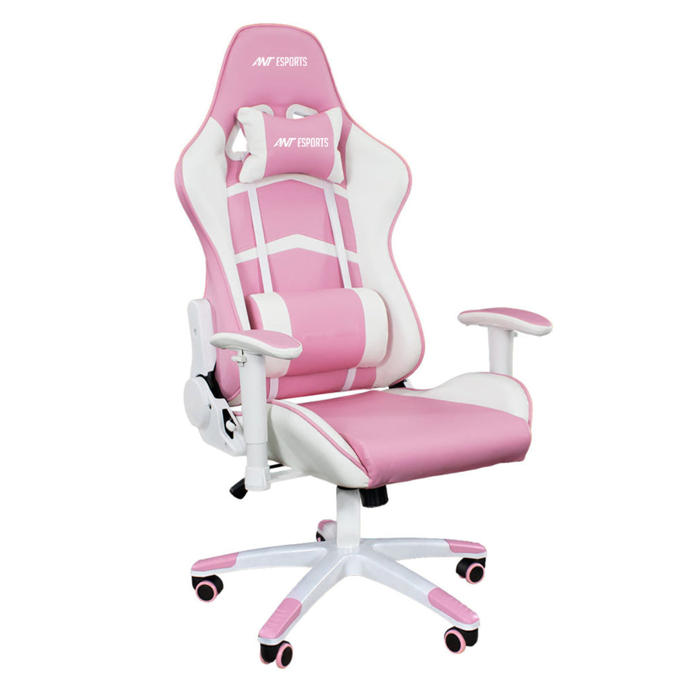 Buy ANT ESPORTS 9077 Ergonomic Gaming Chair ( White / Pink ...