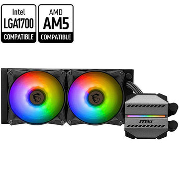 Buy MSI MAG CoreLiquid M240 AIO Liquid Cooler (Black) | Elitehubs.com ...