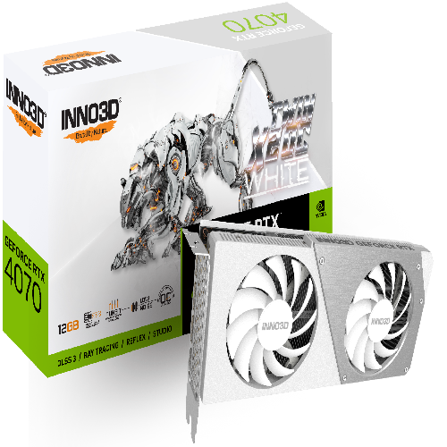 Buy INNO3D GeForce RTX 4070 Twin X2 OC White Nvidia Graphic Card ...