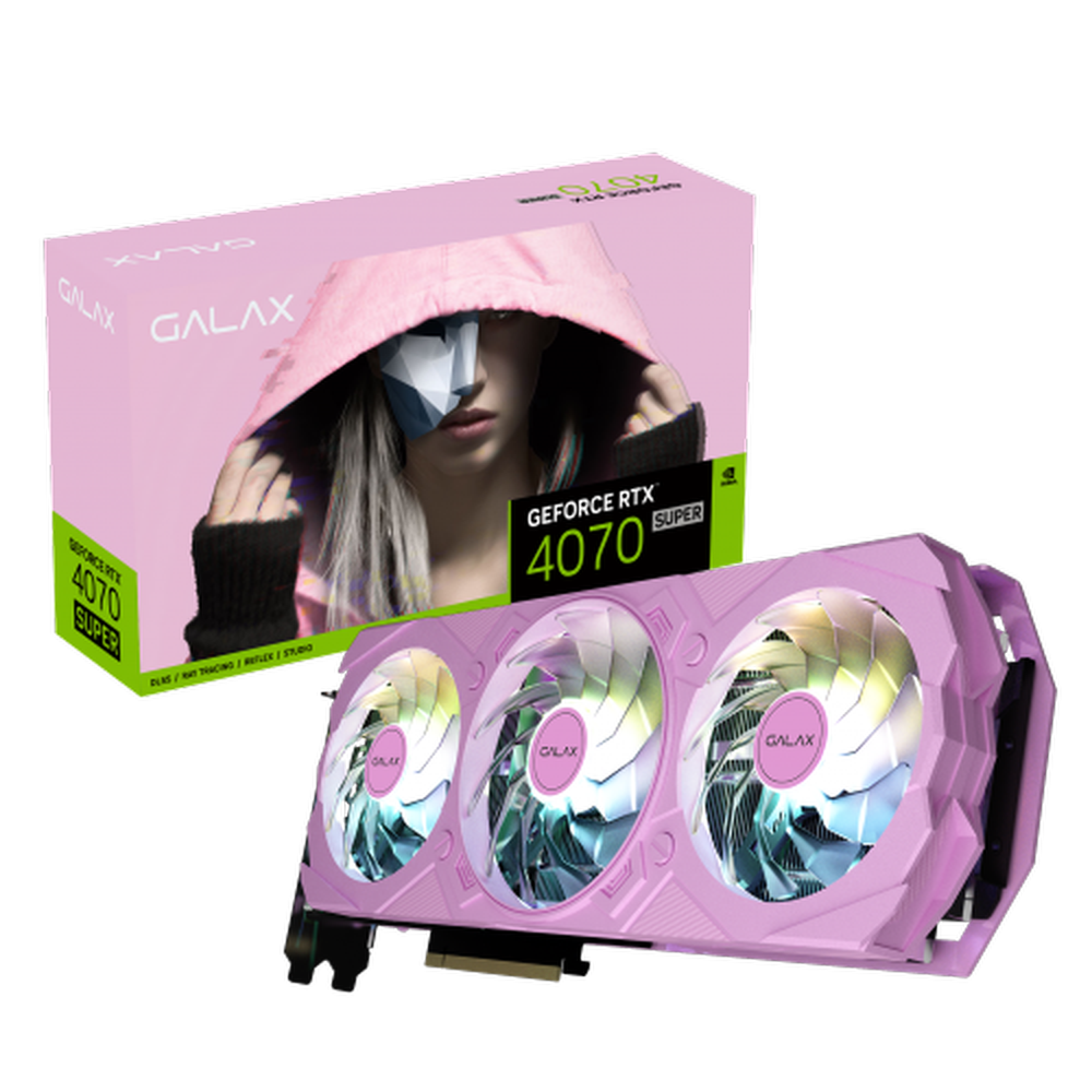 Buy GALAX GeForce RTX 4070 Super EX Gamer Pink (1-Click OC) 12GB Nvidia ...