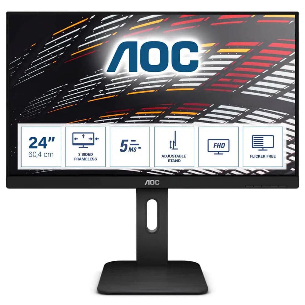 Buy AOC 24P1 23.8 Inch FHD 60Hz IPS Panel 5 MS LED Monitor | Elitehubs ...