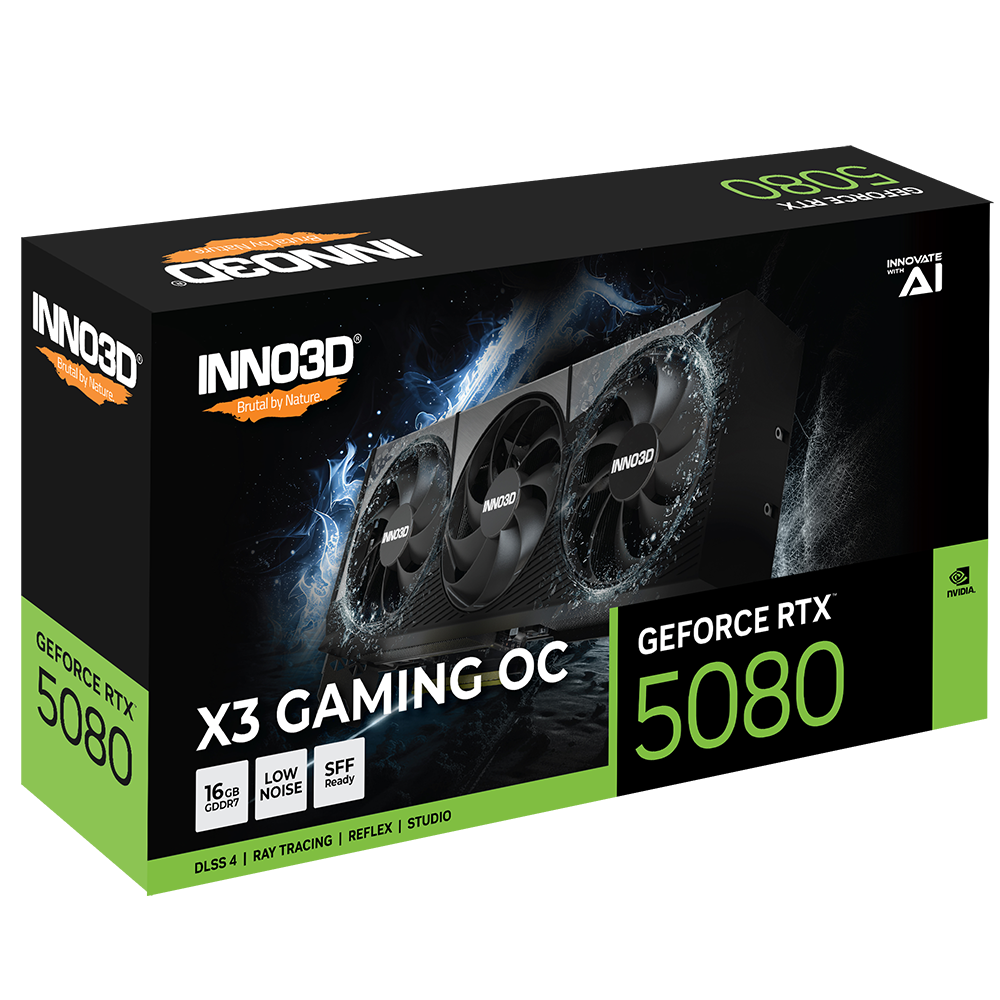 Buy INNO3D RTX 5080 X3 Gaming OC 16GB Nvidia Graphic Card | EliteHubs.com
