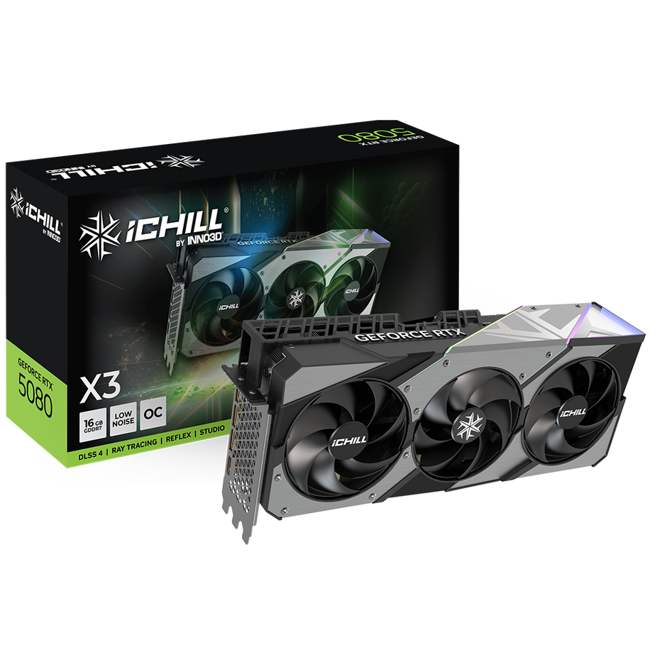 Buy INNO3D GeForce RTX 5080 IChill X3 OC 16GB Nvidia Graphic Card ...
