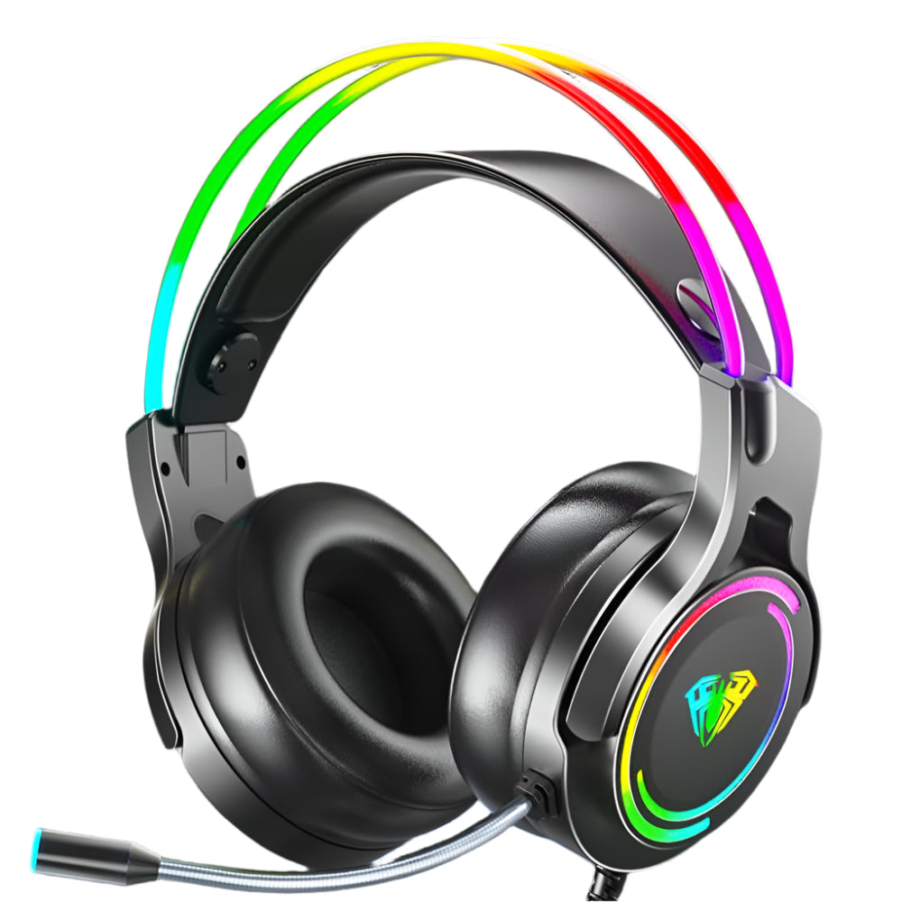 Buy AULA S506 Wired Stereo 3.5mm Gaming Headphone ( Black ) ( S506B ...