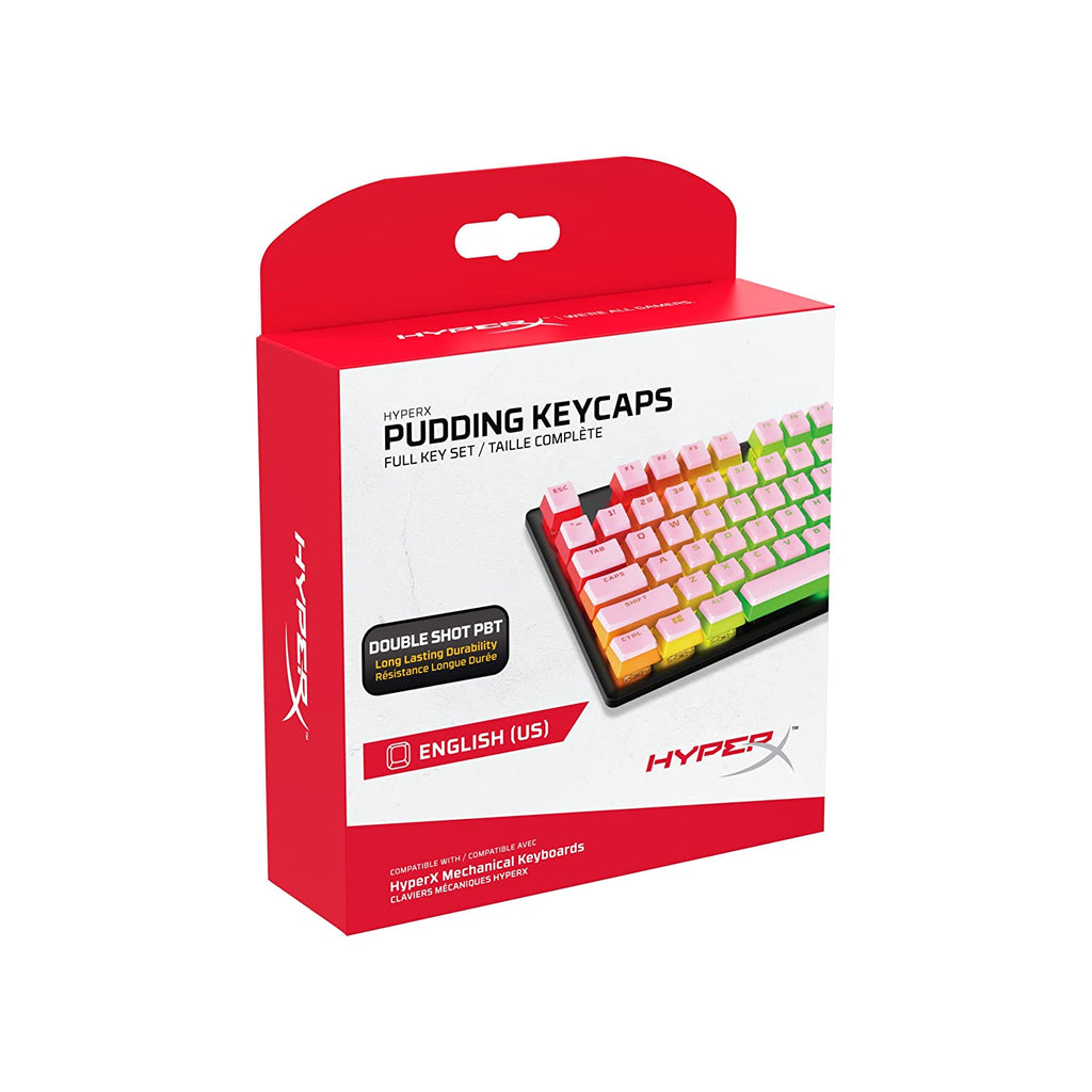 Buy HYPERX Pudding Keycaps Double Shot PBT (Pink) | Elitehubs.com ...