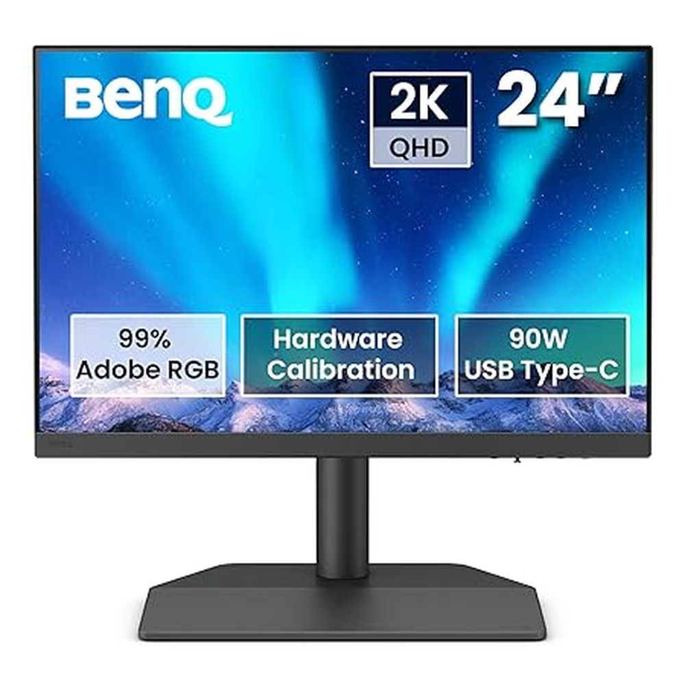 BENQ SW24Q 24 Inch FHD 60Hz IPS Panel 100%SRGB 5MS Professional Monito ...