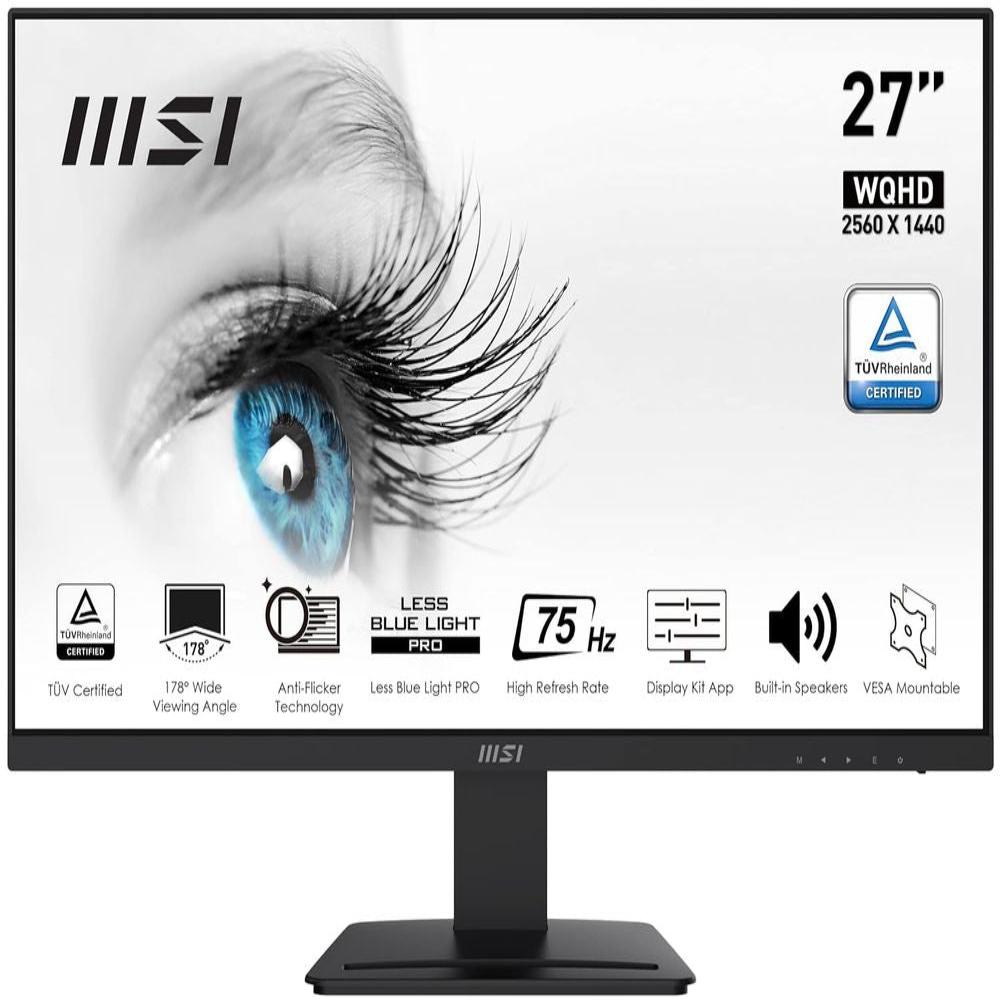 Buy MSI Pro MP273QV 27 Inch 75Hz VA Panel 92%SRGB 1MS NVIDUA Gsync ...