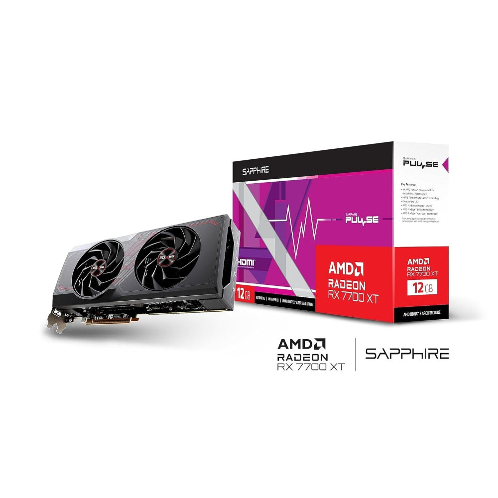 Buy SAPPHIRE Pulse Radeon RX 7700 XT 12GB AMD Graphic Card | EliteHubs.com