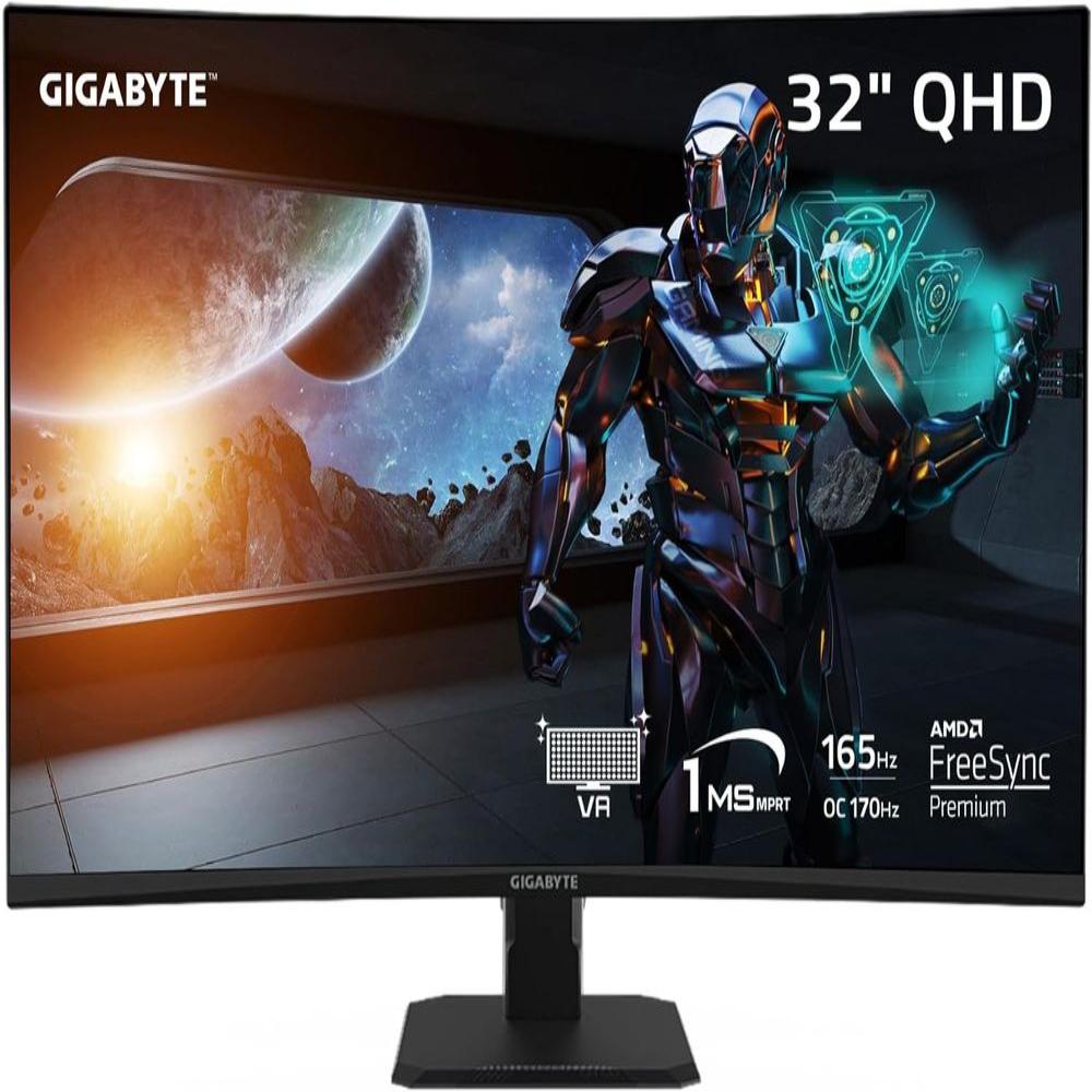 Buy GIGABYTE GS32QC 32 Inch QHD 165Hz Gaming Monitor | Elitehubs.com ...