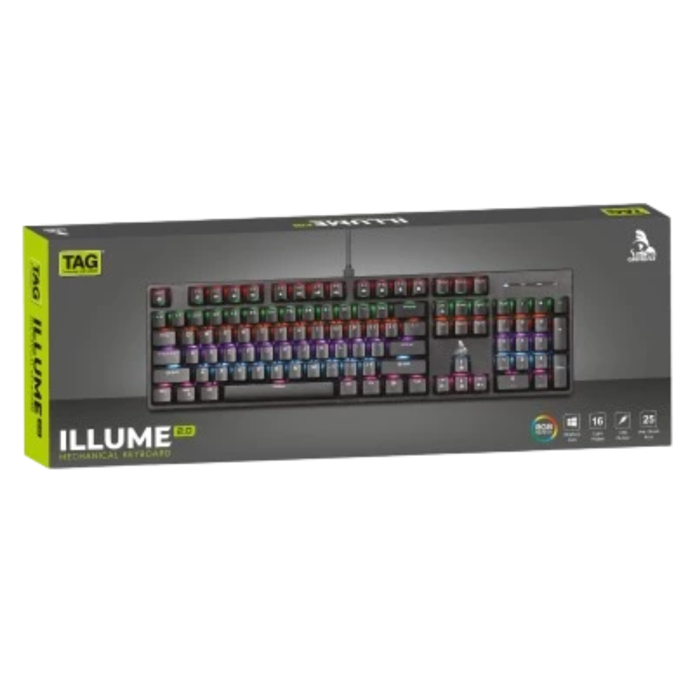 Buy TAG Gamerz Illume 2.0 Full Size RGB Mechanical Wired Gaming ...