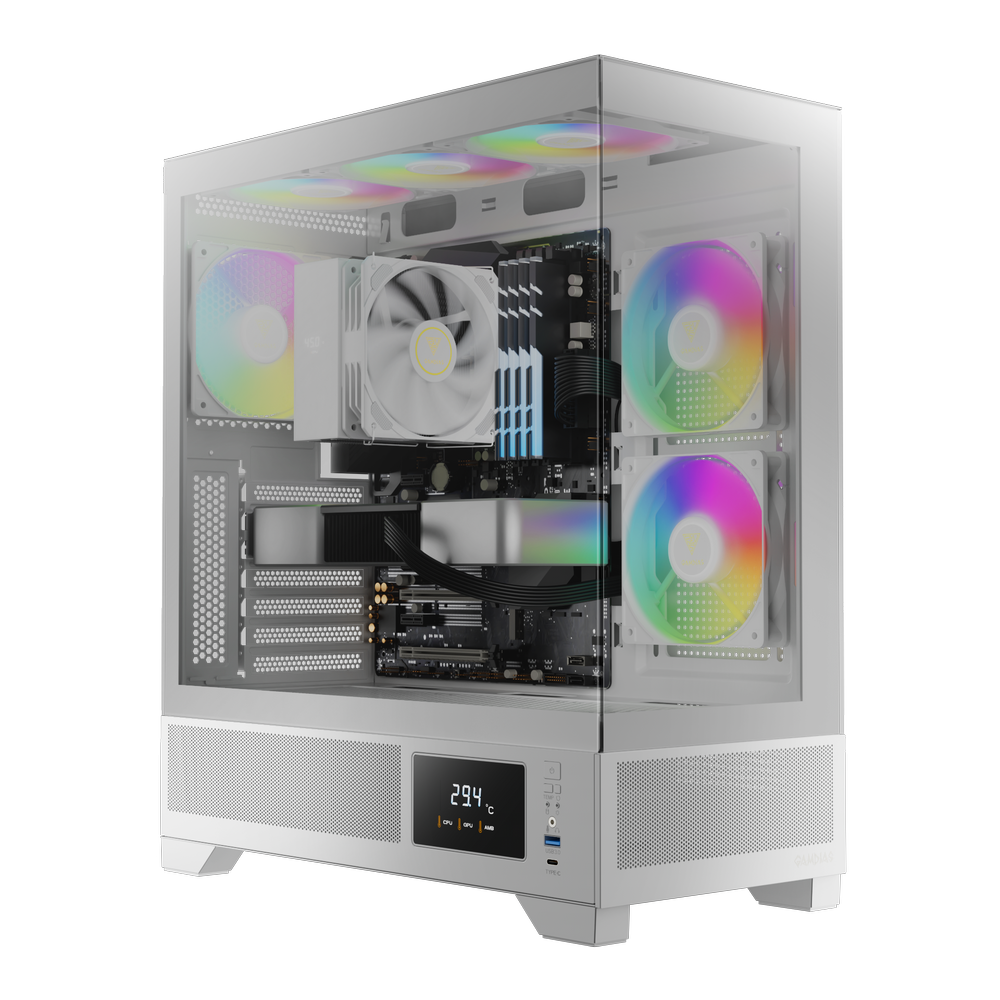 Buy GAMDIAS Atlas M1 ATX ARGB Mid Tower Cabinet ( White ) | EliteHubs.com