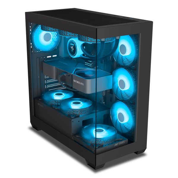 Buy ANT ESPORTS Crystal X7 ATX Mid Tower Cabinet ( Black ) | EliteHubs.com