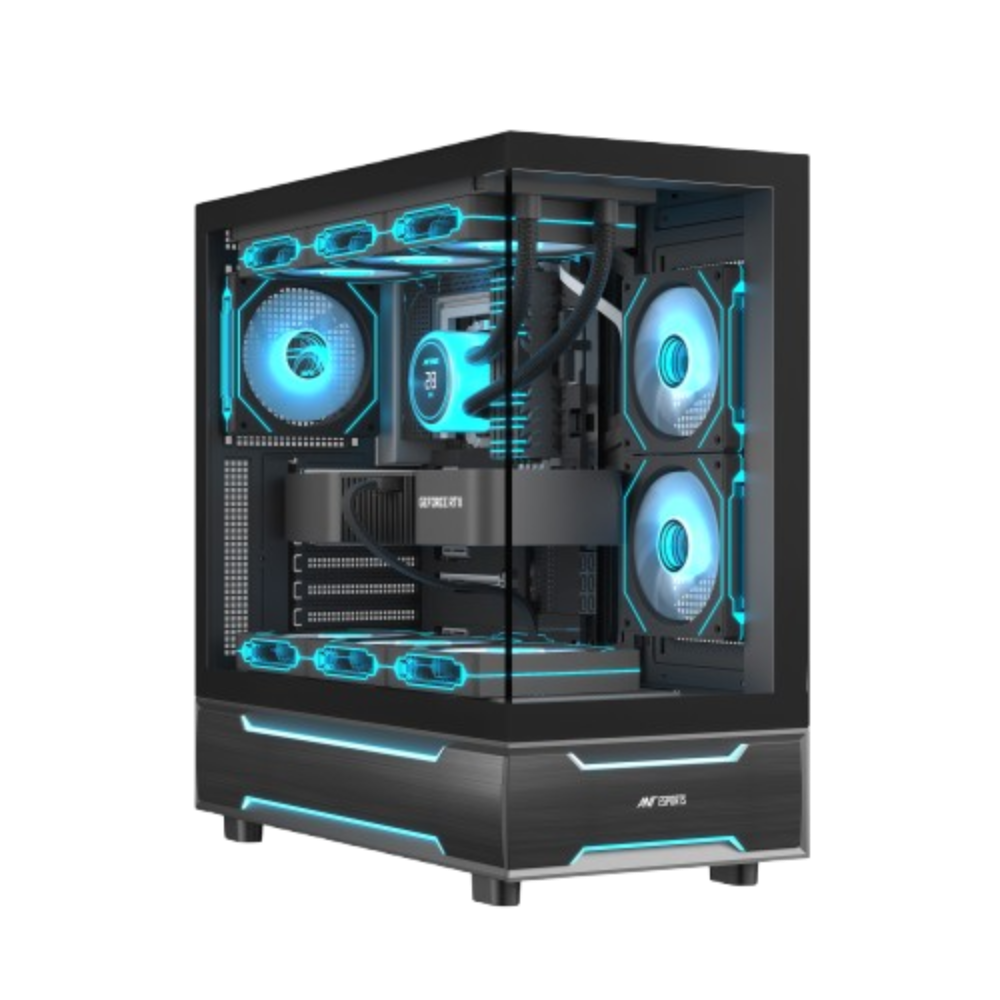Buy Ant Esports Crystal X6 Pro RGB ATX Mid Tower Cabinet ( Black ...