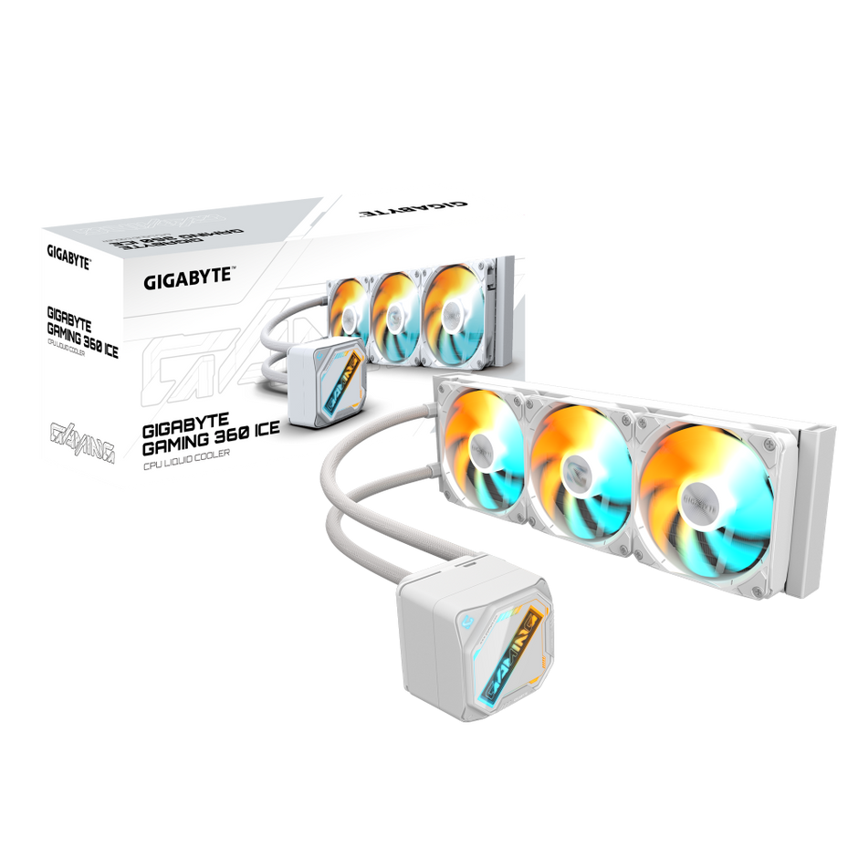 Buy GIGABYTE Gaming Ice 360 ARGB 360mm CPU Liquid Cooler ( White ...