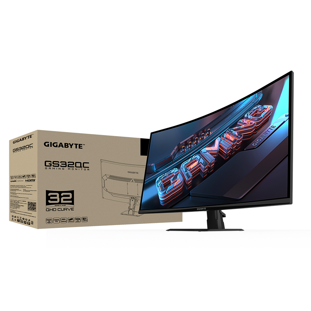 Buy GIGABYTE GS32QC 32 Inch QHD 165Hz VA Panel 109% SRGB 1MS NVIDA ...