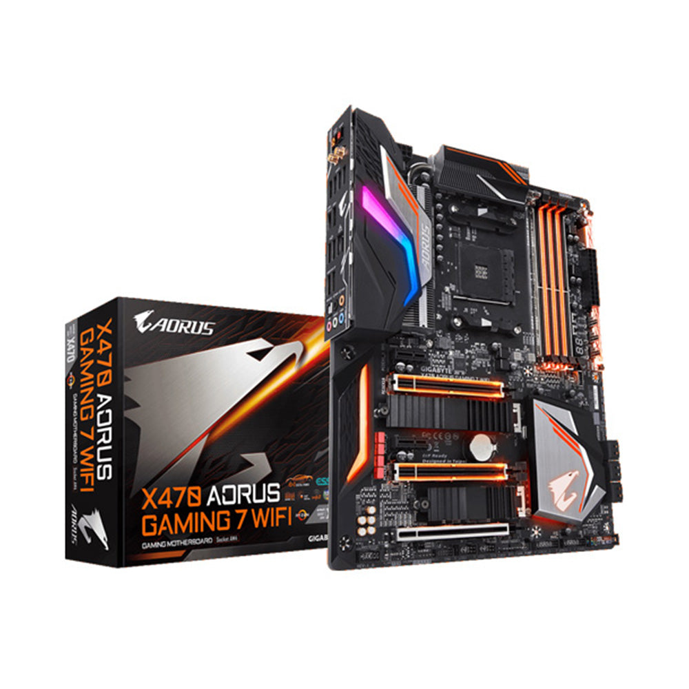 Buy GIGABYTE X470 Aorus Gaming 7 Wifi DDR4 AMD Motherboard | Elitehubs ...