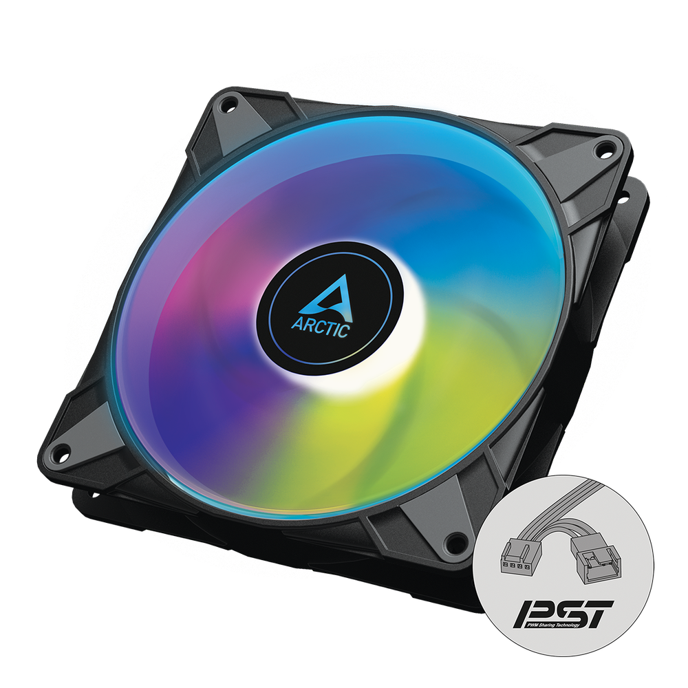 Buy ARCTIC P14 PWM PST ARGB 140mm CPU Cabinet Fan Black | EliteHubs