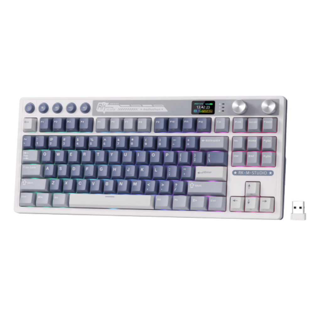 Buy ROYAL KLUDGE RK M87 75% RGB Mechanical Wireless + Bluetooth Gaming ...