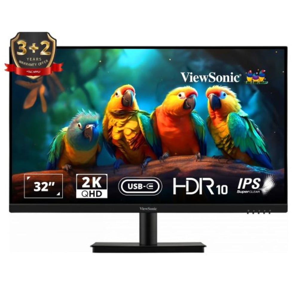 Buy VIEWSONIC VA3209U 32 Inch 2K QHD 75Hz IPS Panel 104% SRGB 4MS AMD ...