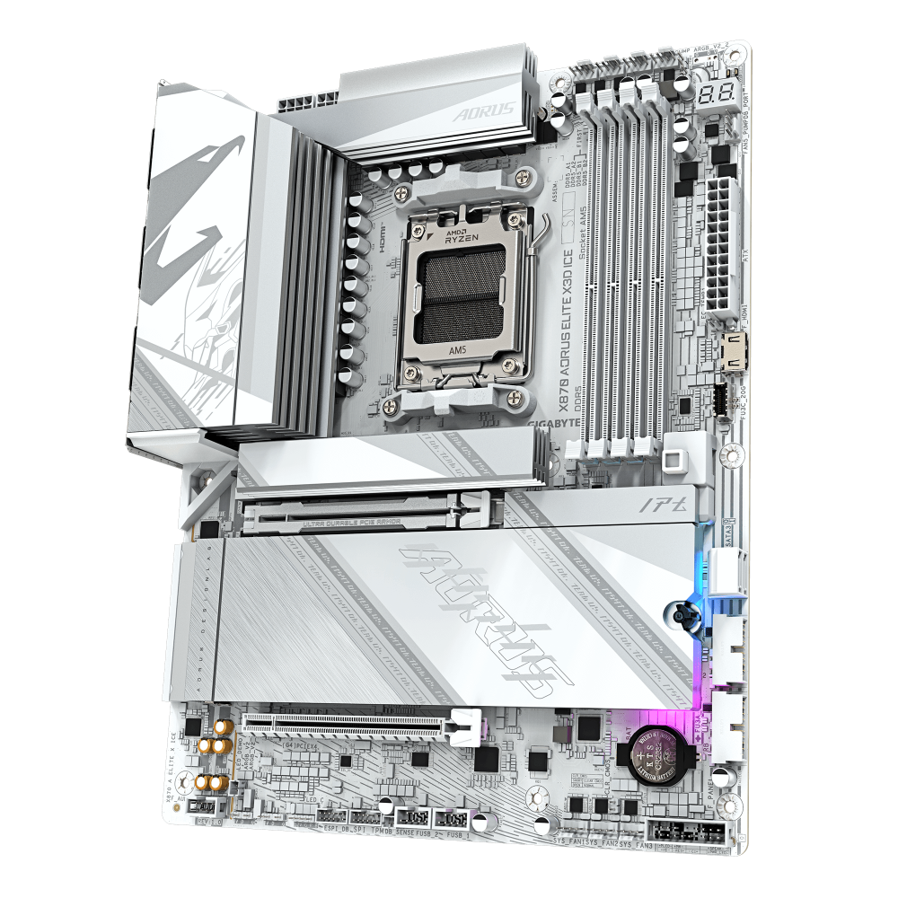 Buy GIGABYTE X870 Aorus Elite X3D Ice Wifi7 DDR5 AMD Motherboard ...