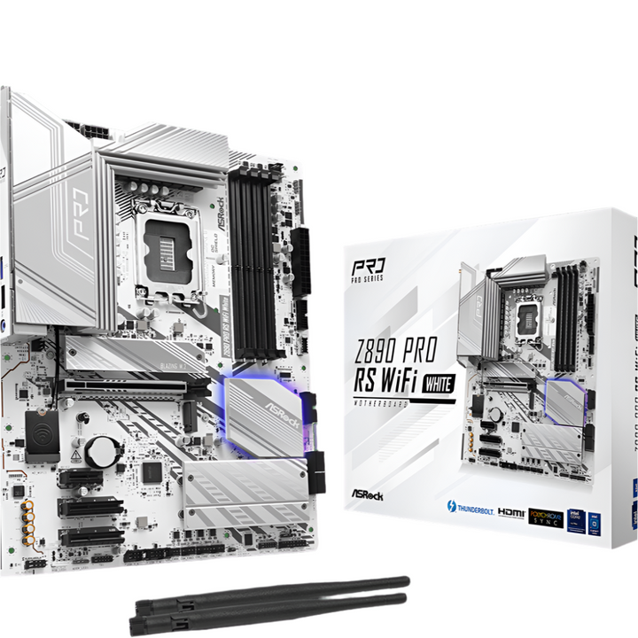 Buy ASROCK Z890 Pro RS WIFI DDR5 Intel Motherboard (White) | Elitehubs ...