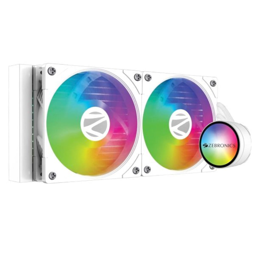 Buy ZEBRONICS ZEB AIO240AW ARGB 240mmCPU Liquid Cooler ( White ...