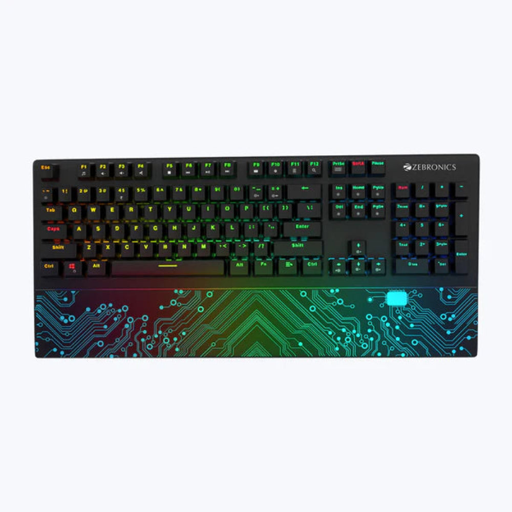 Buy ZEBRONICS Zeb-MAX Chroma Premium Full Size Mechanical Wired Gaming ...