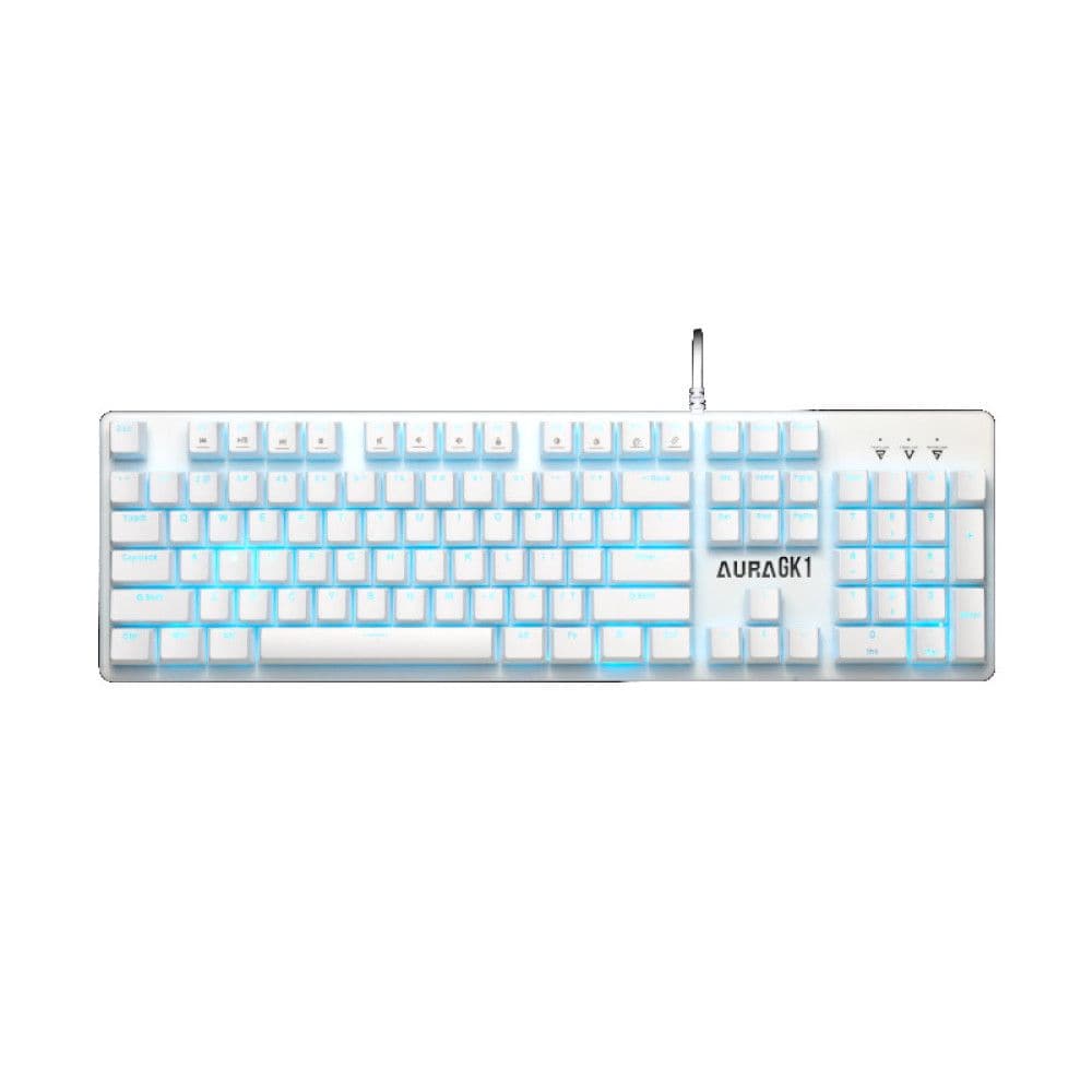 Buy GAMDIAS AURA GK1 Full Size Mechanical Wired Gaming Keyboard White ...