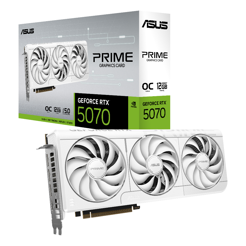 Buy ASUS Prime GeForce RTX 5070 OC White 12GB Nvidia Graphic Card ...