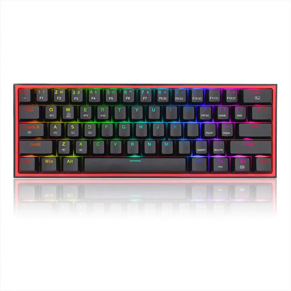 Buy REDRAGON K616 Fizz 60% Mechanical Wired Gaming Keyboard Black (Red ...