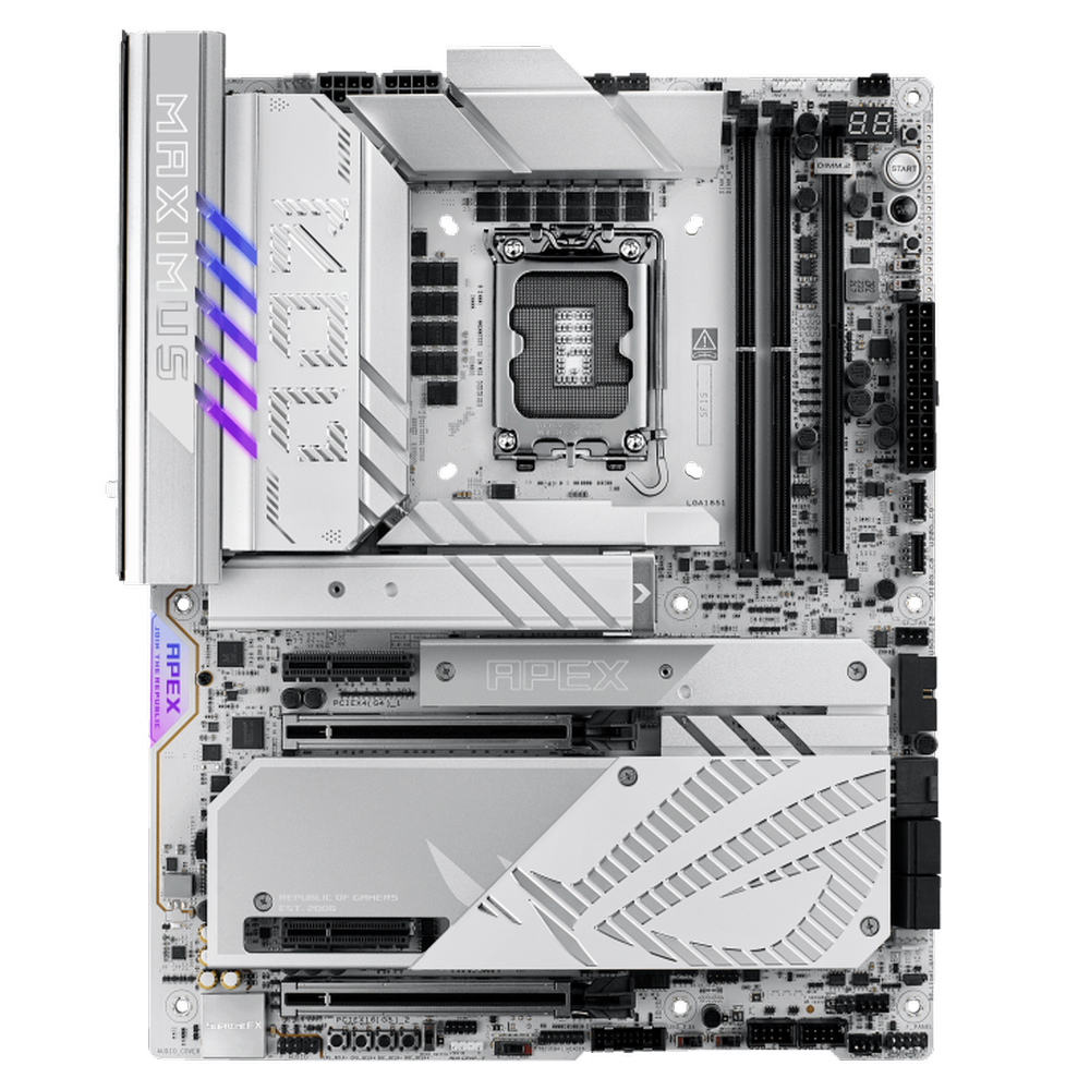 Buy ASUS ROG Maximus Z890 Apex Wifi DDR5 Intel Motherboard ( White ...
