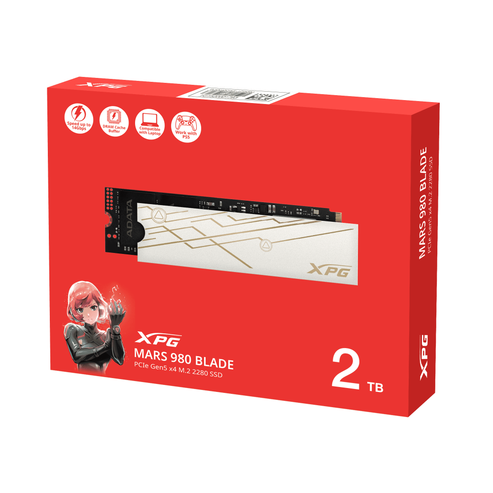 Buy ADATA XPG Mars 980 Blade 2TB M.2 NVME Gen5 Solid State Drive ( SSD ) | EliteHubs.com