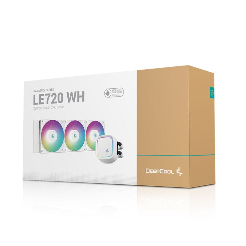 Buy Deepcool Gammaxx LE720 ARGB 360mm CPU Liquid Cooler (White) in ...