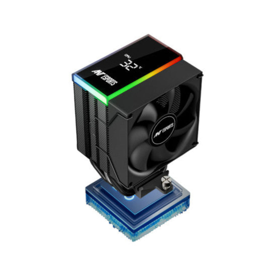 Buy ANT ESPORTS V4 Digital ARGB 120mm CPU Air Cooler ( Black ) ( With ...