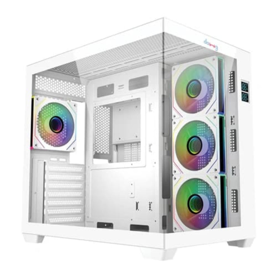 Buy DAWG X 617 ARGB ATX Mid Tower Cabinet ( White ) | EliteHubs.com