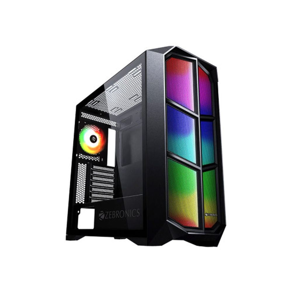 Buy ZEBRONICS Zeb-Ironside MATX Mid Tower Cabinet (Black) | Elitehubs ...