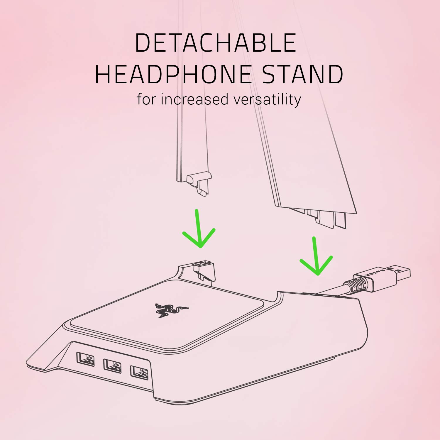 Buy Razer Base Station Chroma Wired Headphone Stand (Quartz Pink ...