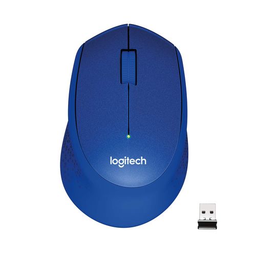Buy LOGITECH M331 Silent Plus Wireless Ergonomic Gaming Mouse Blue ...