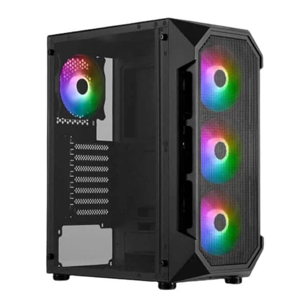 Buy GAMDIAS Aura GC1 Mesh ARGB ATX Mid Tower Cabinet (Black ...