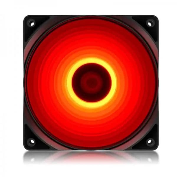 Buy DEEPCOOL RF120 120mm Red RGB Cabinet Fan (Black) (Single Pack ...