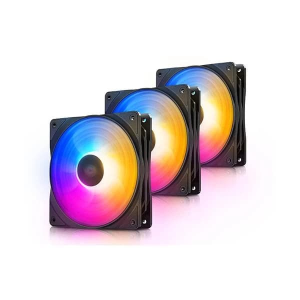 Buy DEEPCOOL RF120 FS 120mm RGB Cabinet Fan (Black) (Triple Pack ...