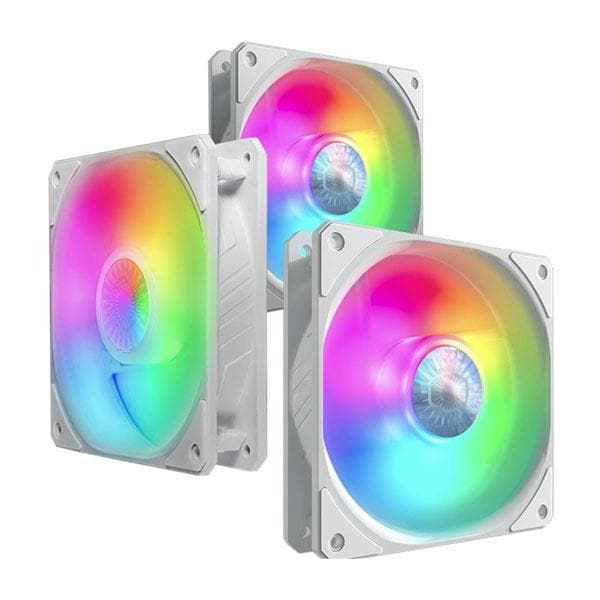 Buy COOLER MASTER SickleFlow 120 ARGB Cabinet Fans (White) (Triple Pack ...