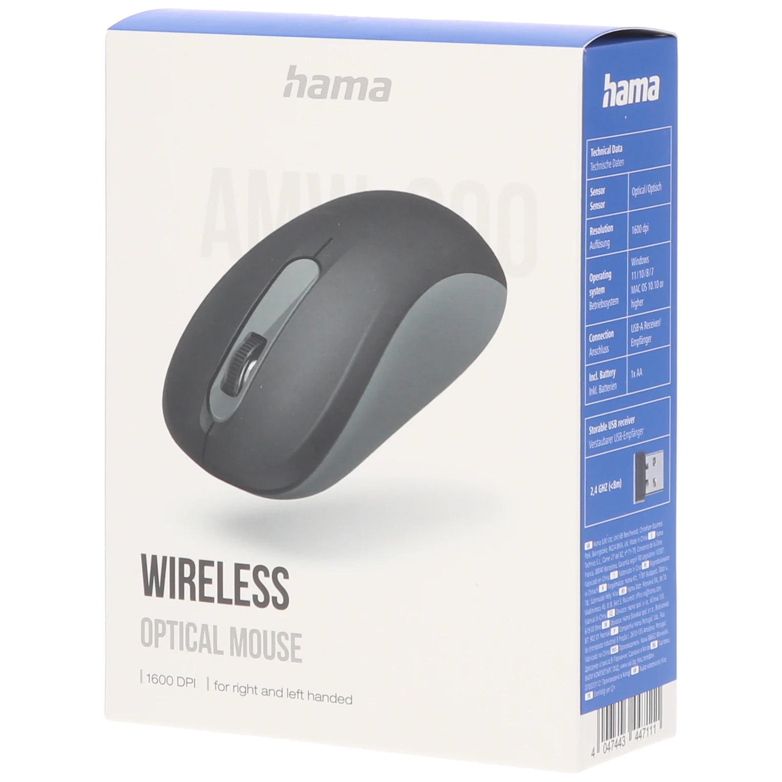 Buy Hama AMW-200 2.4GHz Wireless Optical Gaming Mouse | EliteHubs.ccom